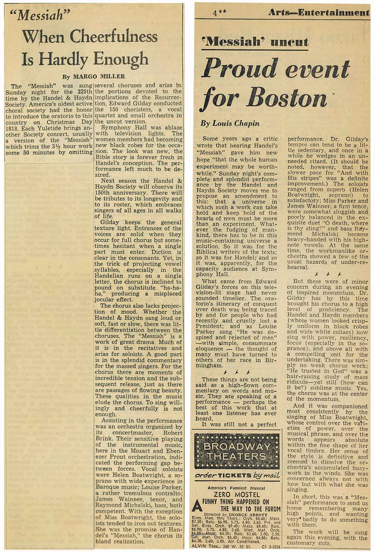 History of Handel’s Messiah at Symphony Hall | H+H